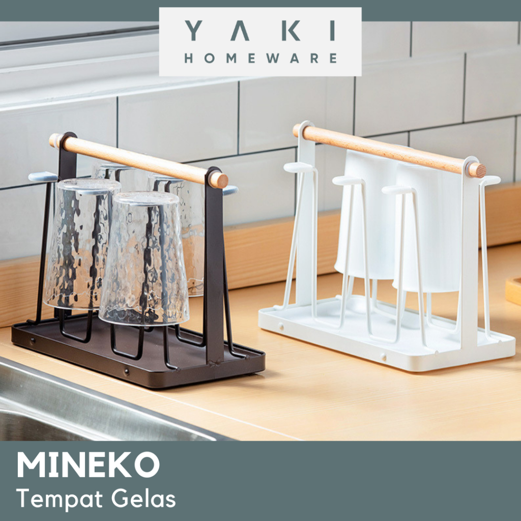 Yaki - MINEKO Stainless Glass Rack Minimalist Cup Storage Container ...