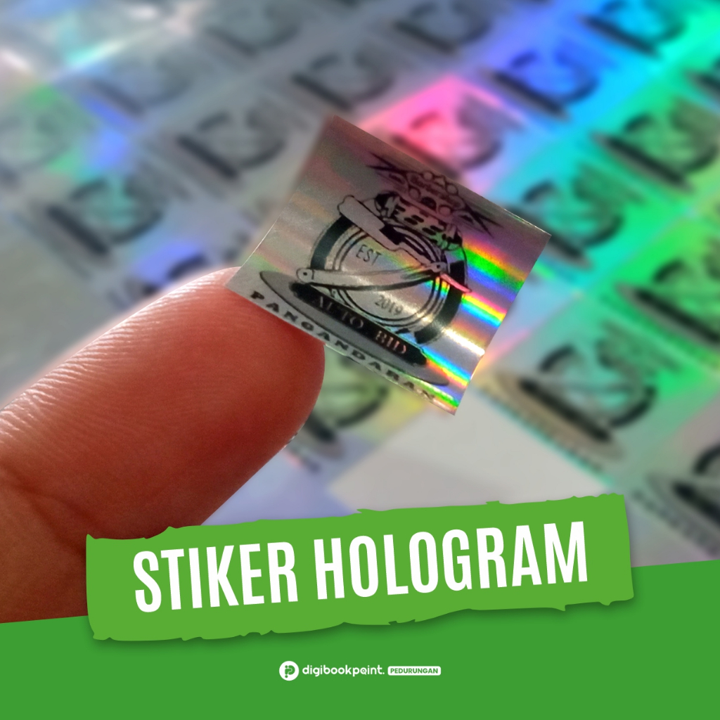 Custom A3 Sheet Hologram Sticker Cutting Die Cut - Broken Pattern ...