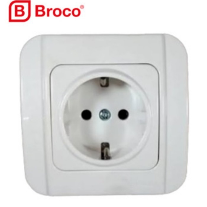 BROCO Socket GALLEO White Snow White NCP GALLEO G151 IB Inbow | Shopee Malaysia