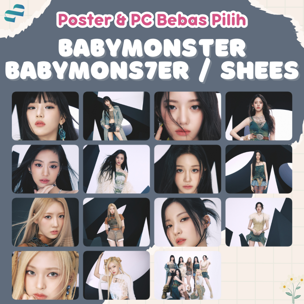 Poster BABY MONSTER SHEES/BABYMONS7ER (Part 1) - Poster Kpop A4 A5 A6 ...