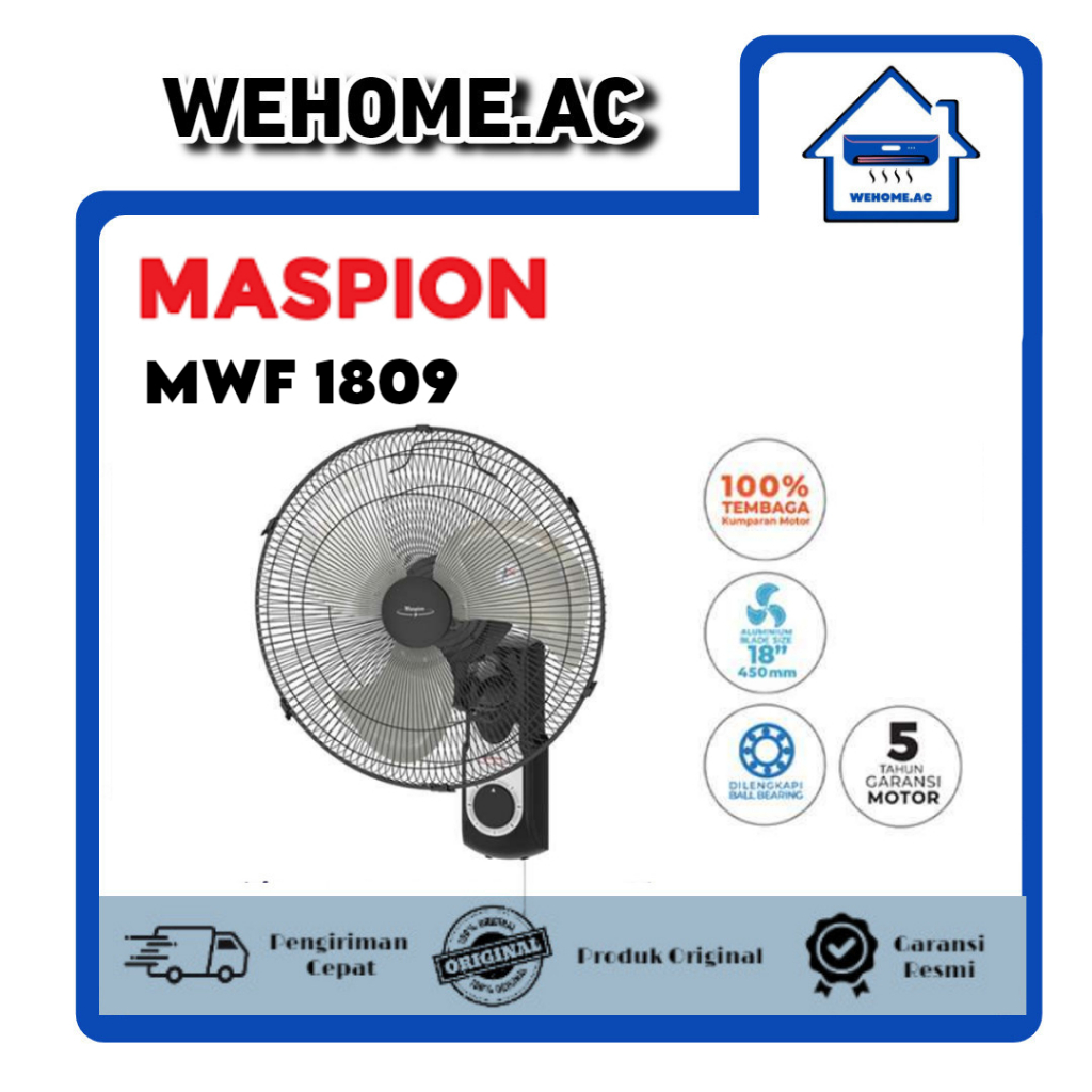 Maspion Wall Fan 1809 Maspion Wall Fan 18Inch | Shopee Malaysia