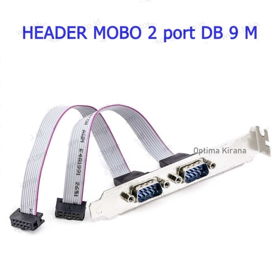 Motherboard Cable Mobo Main Board HEADER 2 Port SERIAL RS232 RS-232 COM ...