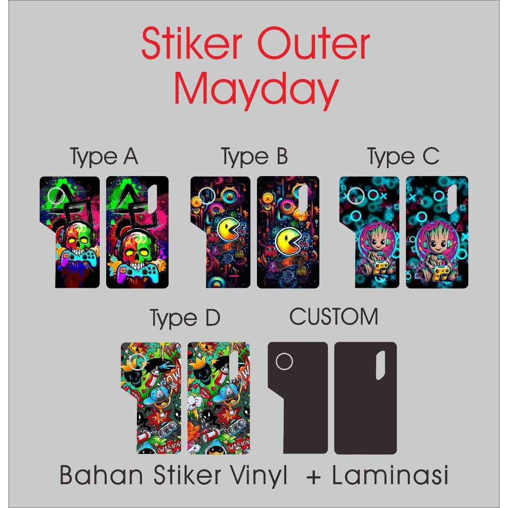 Print and cut Outer mayday Stickers | Shopee Malaysia
