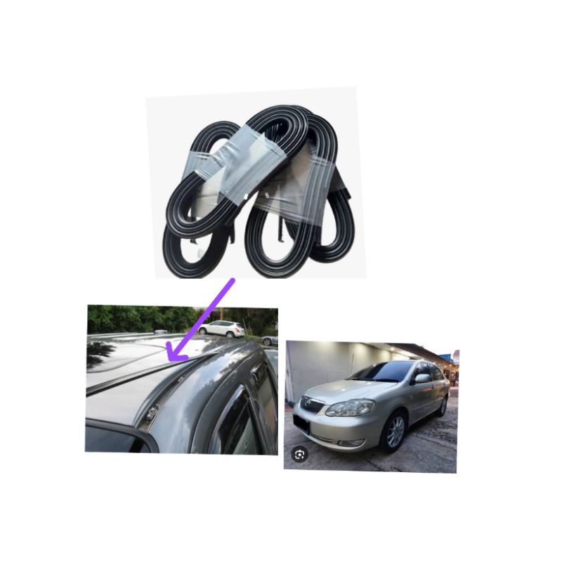 Corolla Altis gen 1/first generation roof water gutter rubber, original ...
