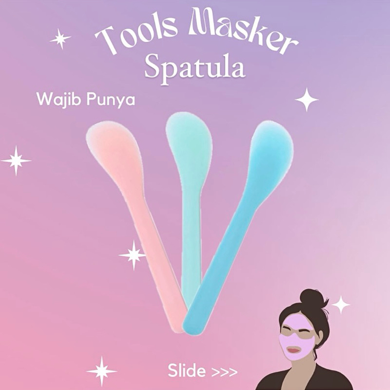 Mask SPATULA - Plastic mask stirrer - (random color) | Shopee Malaysia