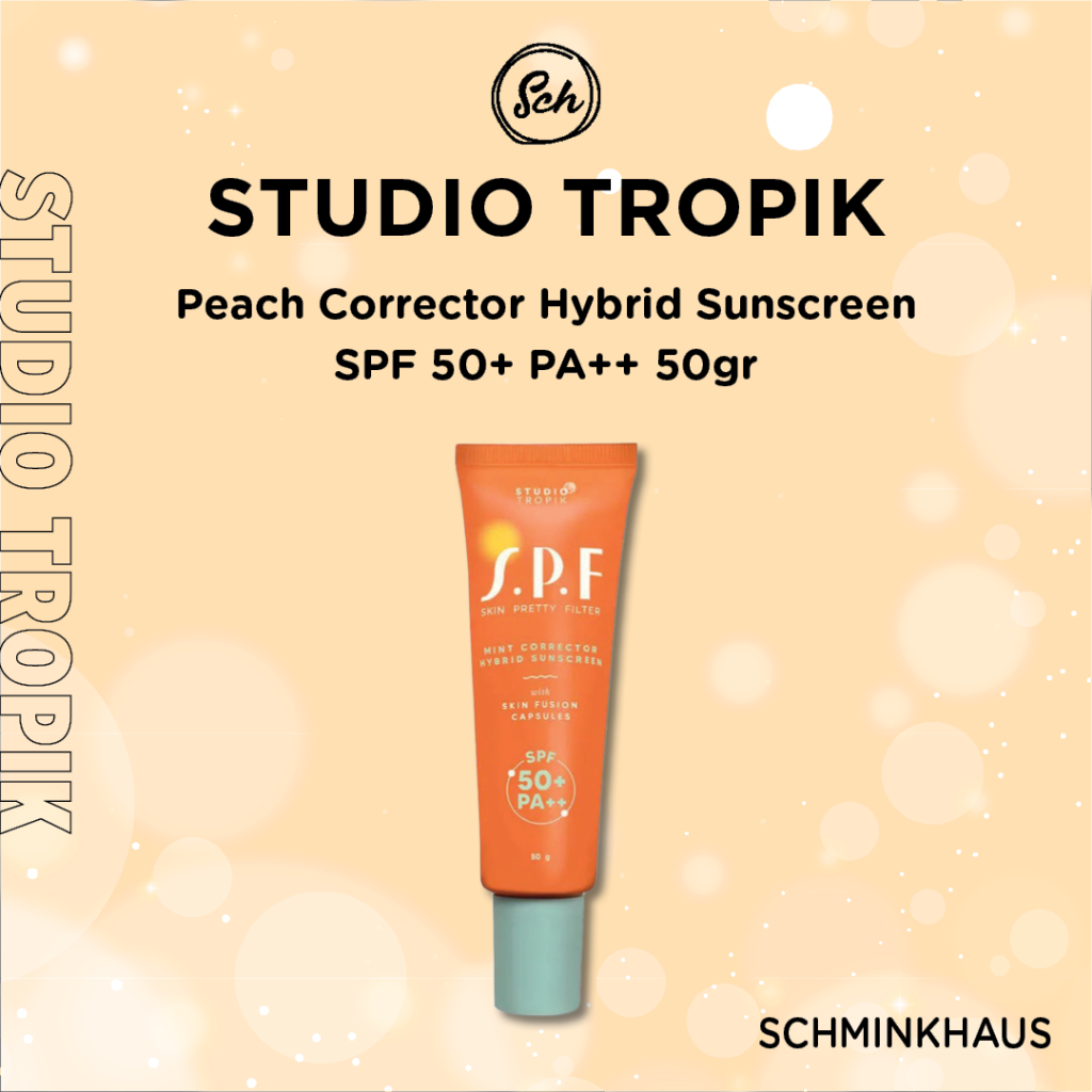 (EXP.2024.05) - Tropical STUDIO Peach Corrector Hybrid Sunscreen SPF 50+ PA++ 50gr | Shopee Malaysia