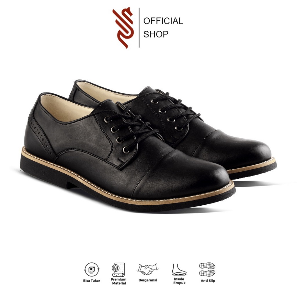 Hawkin BLACK - Men's Loafers Shoes Formal Oxford Office Work Invitation ...