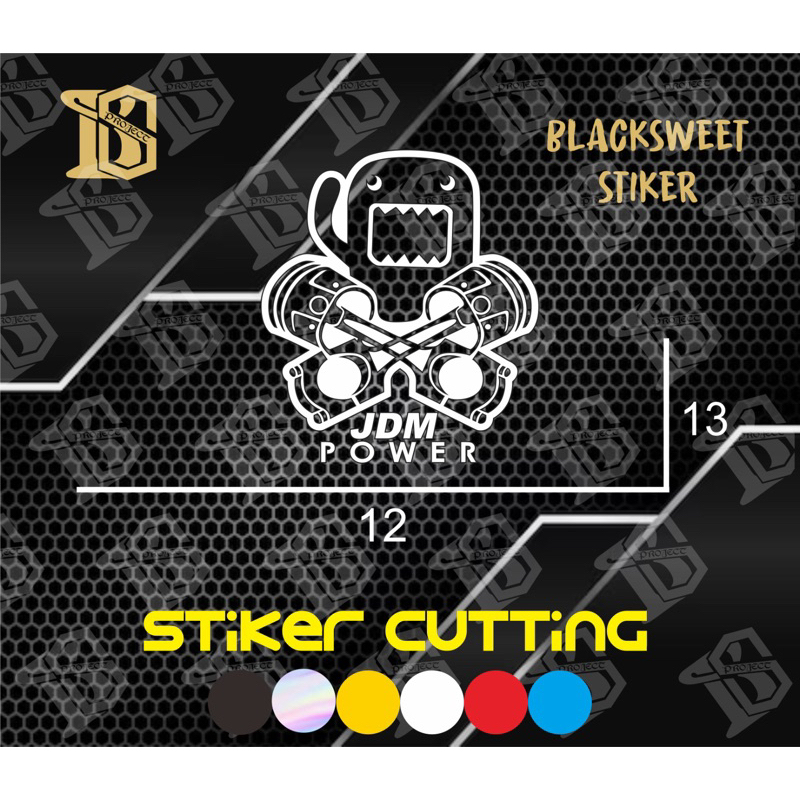 Cutting jdm power sticker | Car cutting sticker | Racing Racing ...