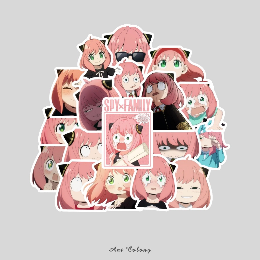 Pack Spy X Family Sticker Vinyl Matte Glossy Lamination | Anya Forger ...