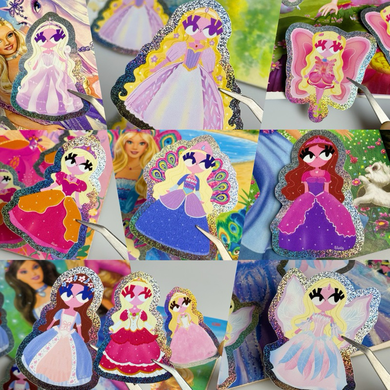 (Holo Glitter) Barbie 2000s Nostalgia Diecut Stickers by Alixos ...