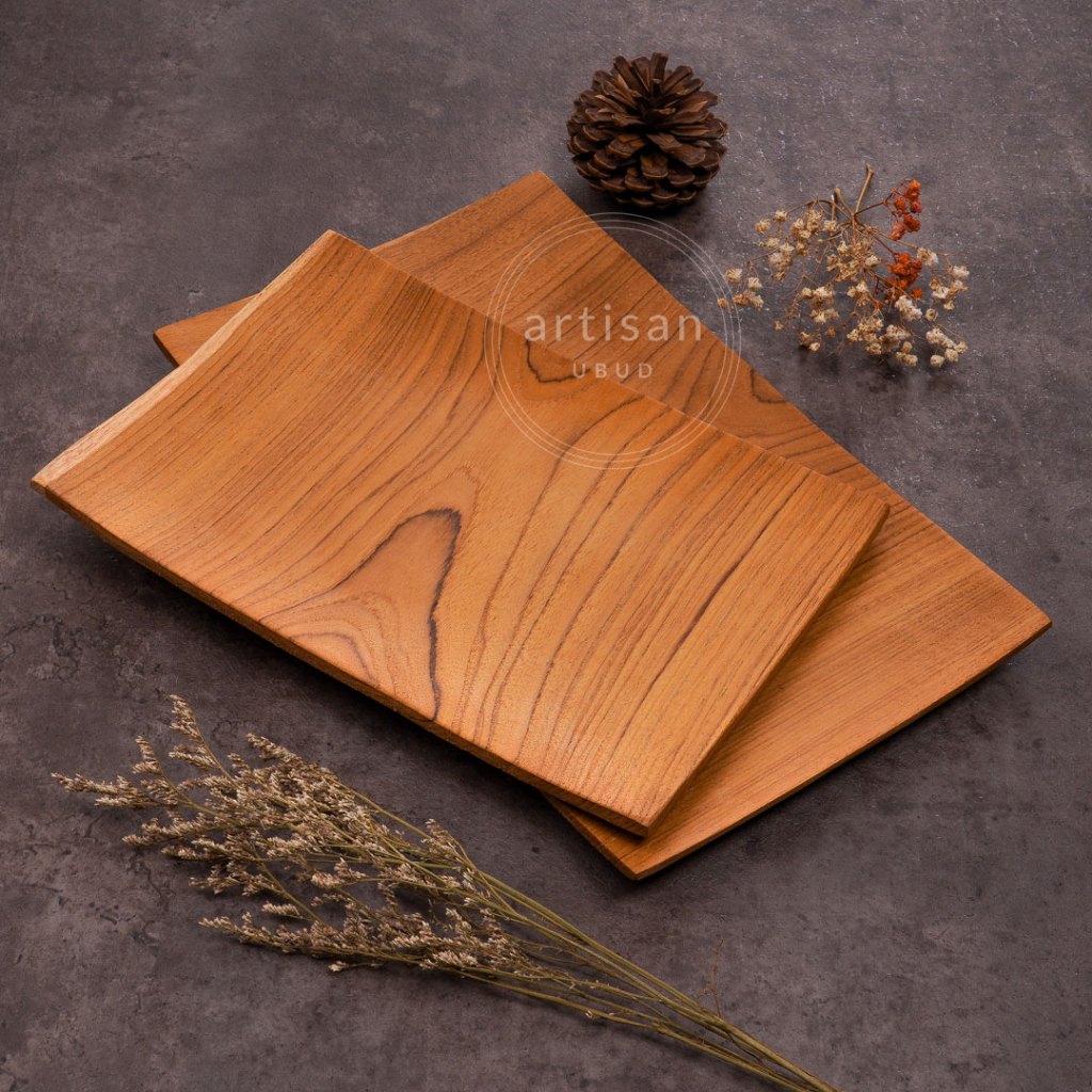 KAYU Kamala - Wooden Plate/Wooden Tray/Food Grade Teak Wood Serving ...