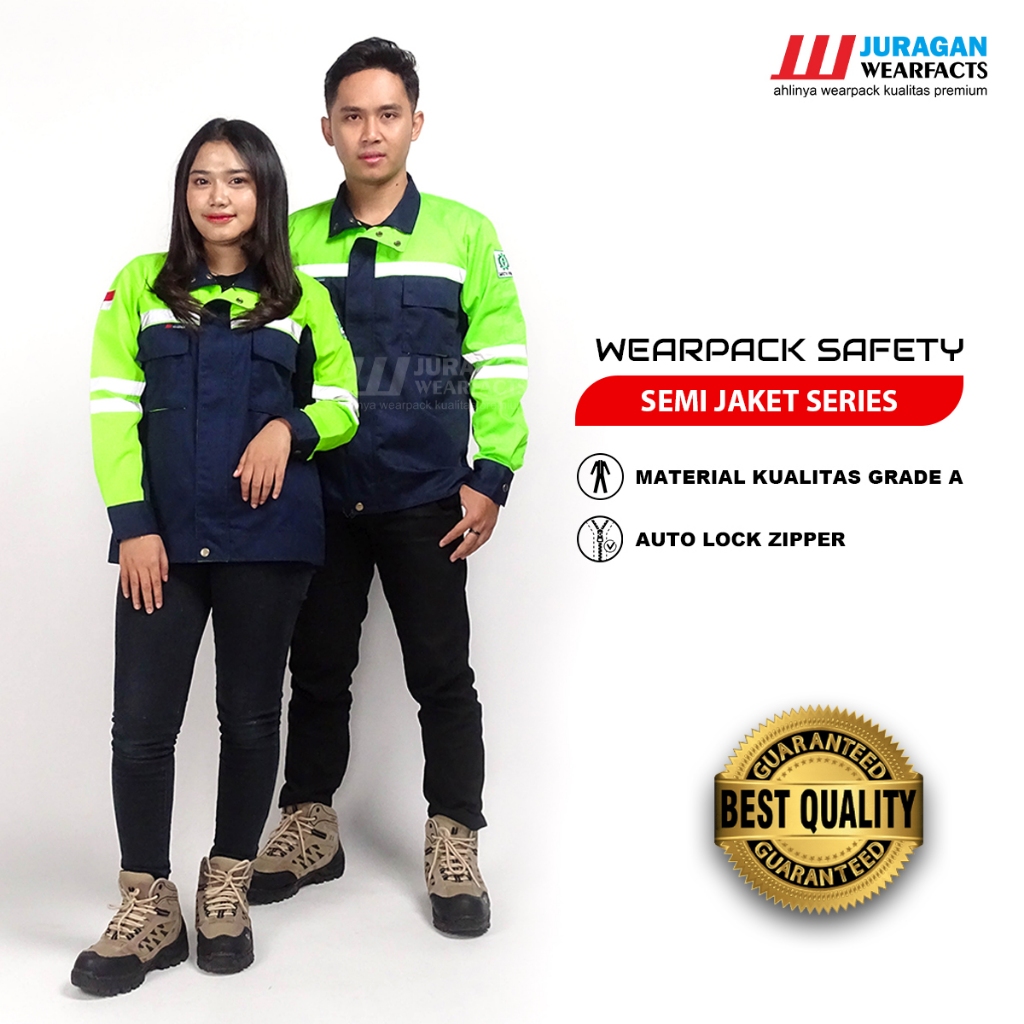 HIJAU Squire Wearfacts - Wearpack Semi Jacket Green Color Navy Blue ...