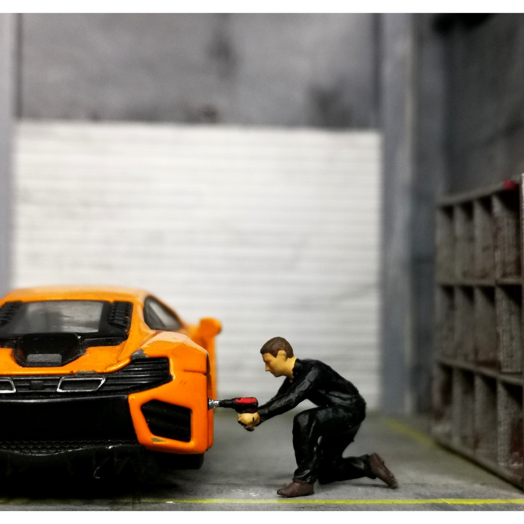Figure 1 64 Man Mechanic Mechanic type 4 Diorama Diecast Hot Wheel ...