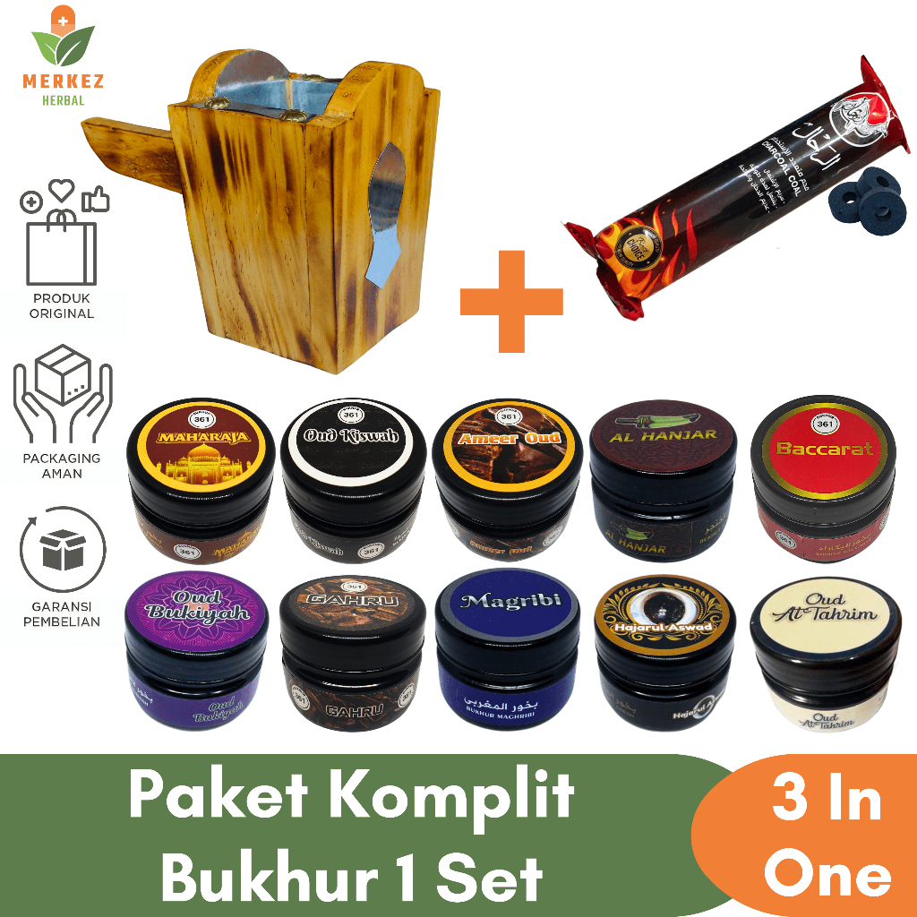 Bukhur Buhur Arabic Incense Complete Package One Complete Set of ...