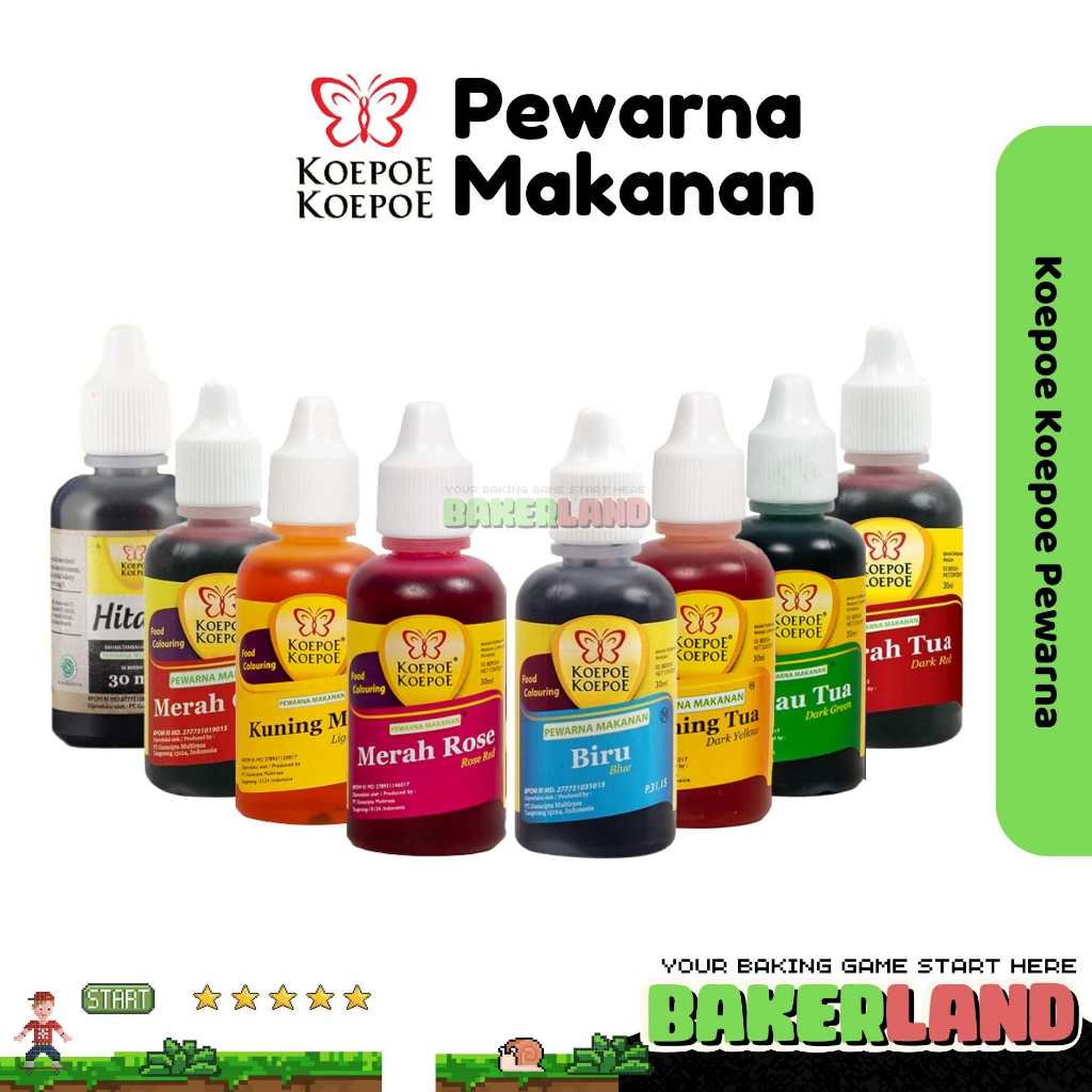 Koepoe Koepoe Food Coloring / Liquid Food Coloring 30ml / Baking ...