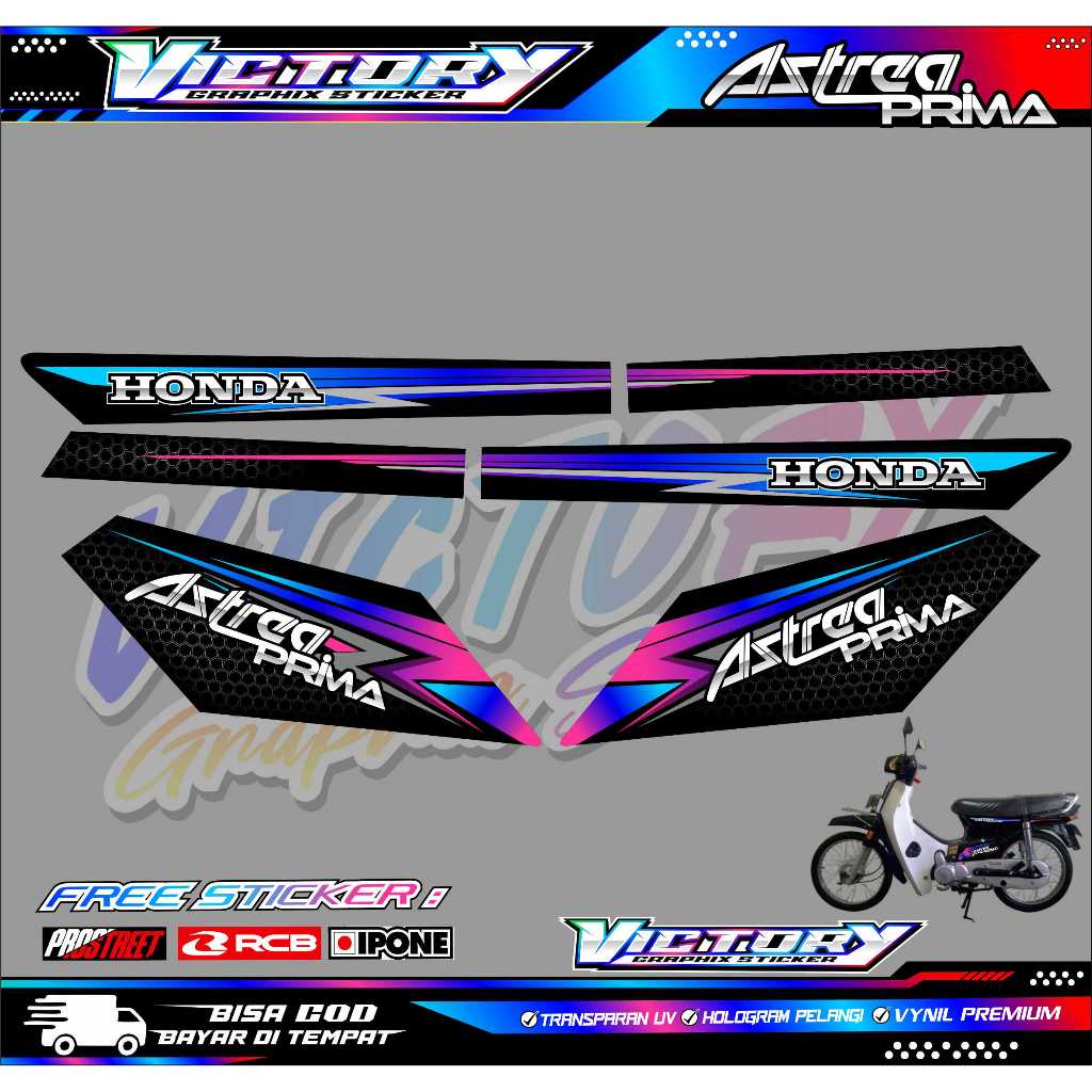 Striping Variations HONDA Tiedye PRIMA/STICKER LIST Motors Of The Best ...