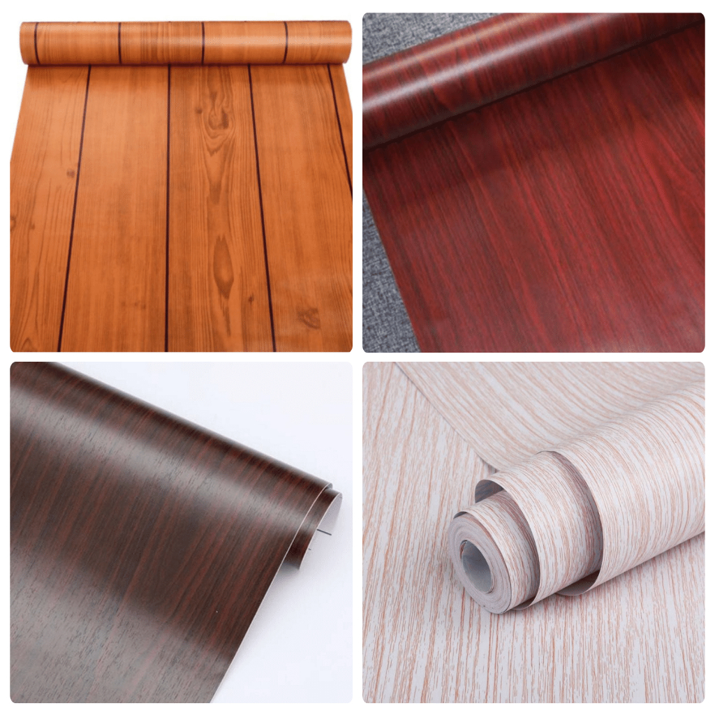 KAYU Wallpaper Sticker Wall Wood Grain Motif Room Decoration Wood Grain ...