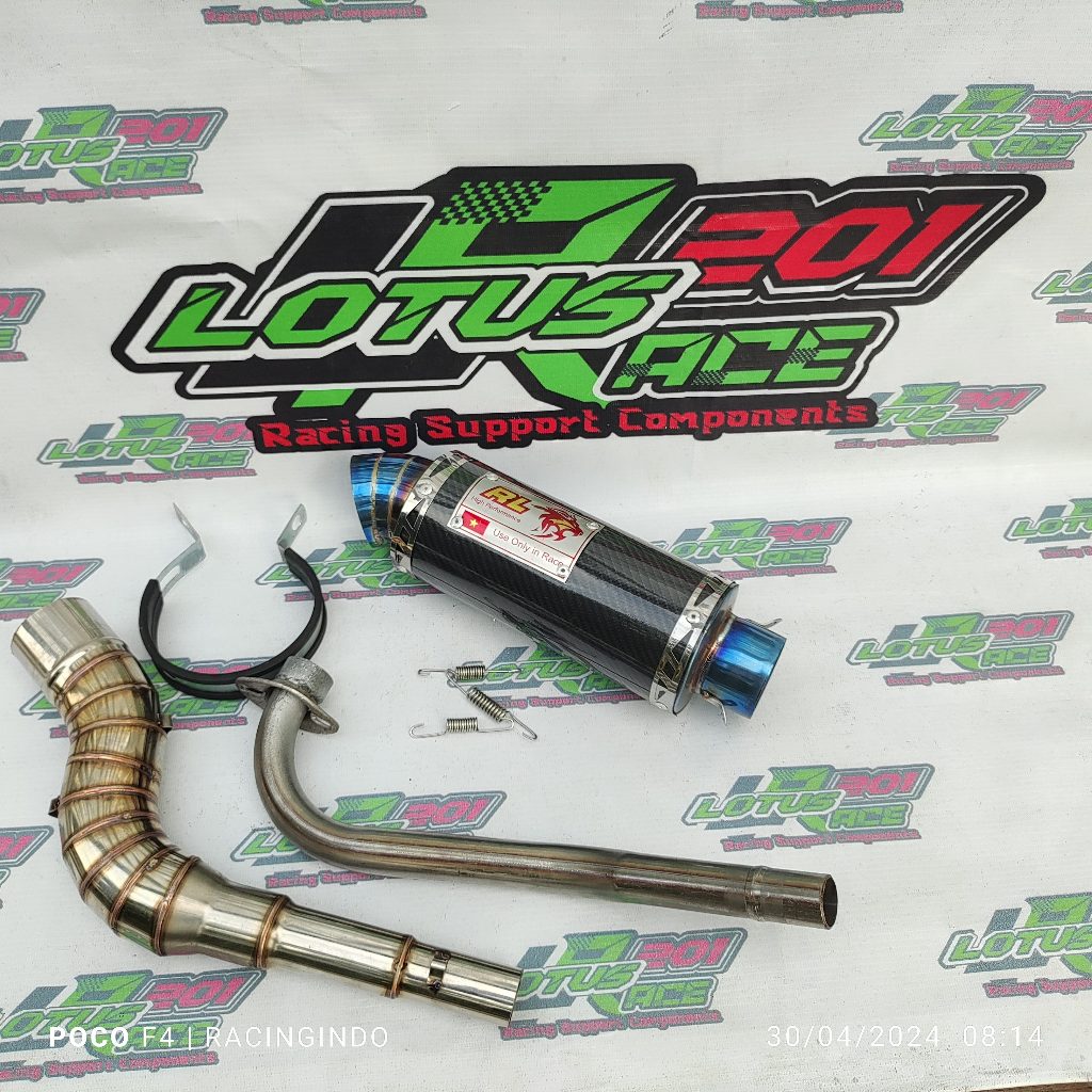 Red LEO CARBON Redleo Exhaust 32mm PNP ex5/WAVE 100/110/125/criss 110 ...