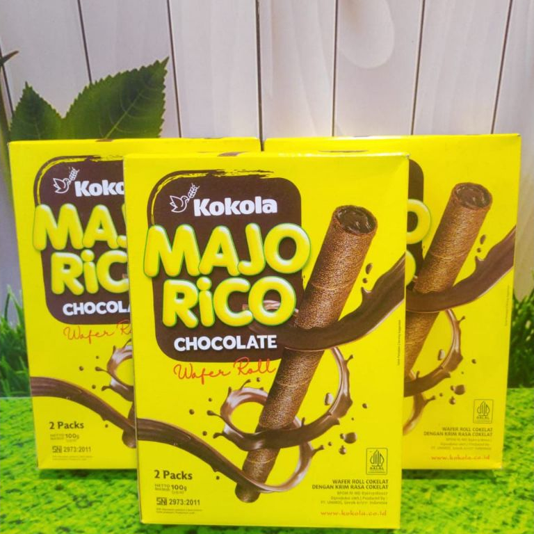 Kokola MAJORICO WAFER ROLL CHOCOLATE Flavor 100GR/ WAFERROLL/ CHOCOLATE ...