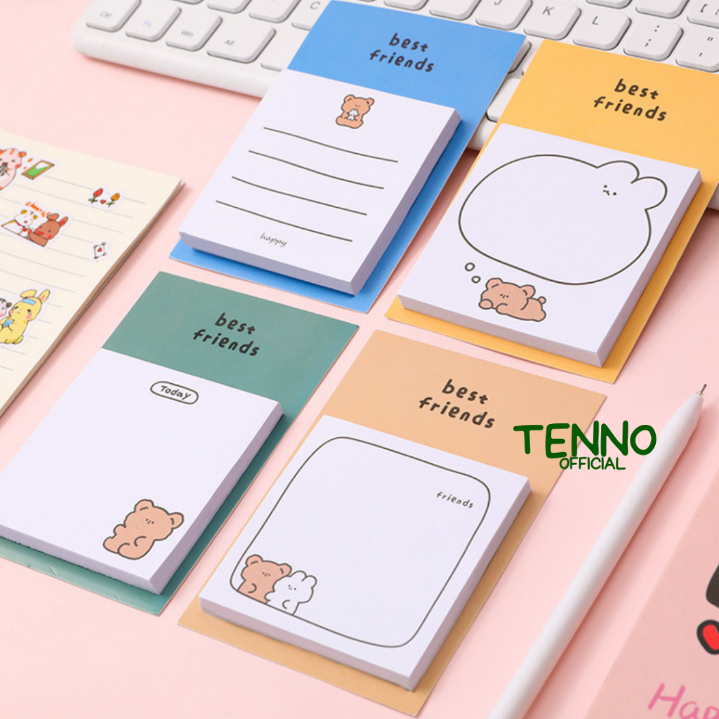 Tenno Sticky Notes Memo Contents 30 Sheets Of Sticky Notes Book Marker ...