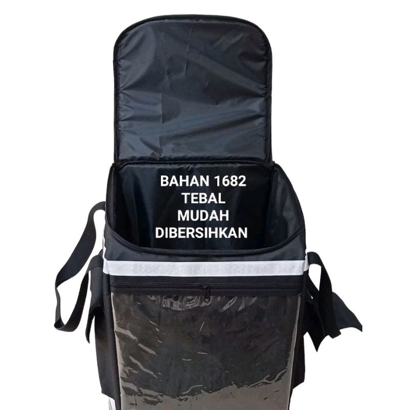 HITAM 50 LITER BLACK TOP OPENING delivery bag/laundry bag/courier bag ...