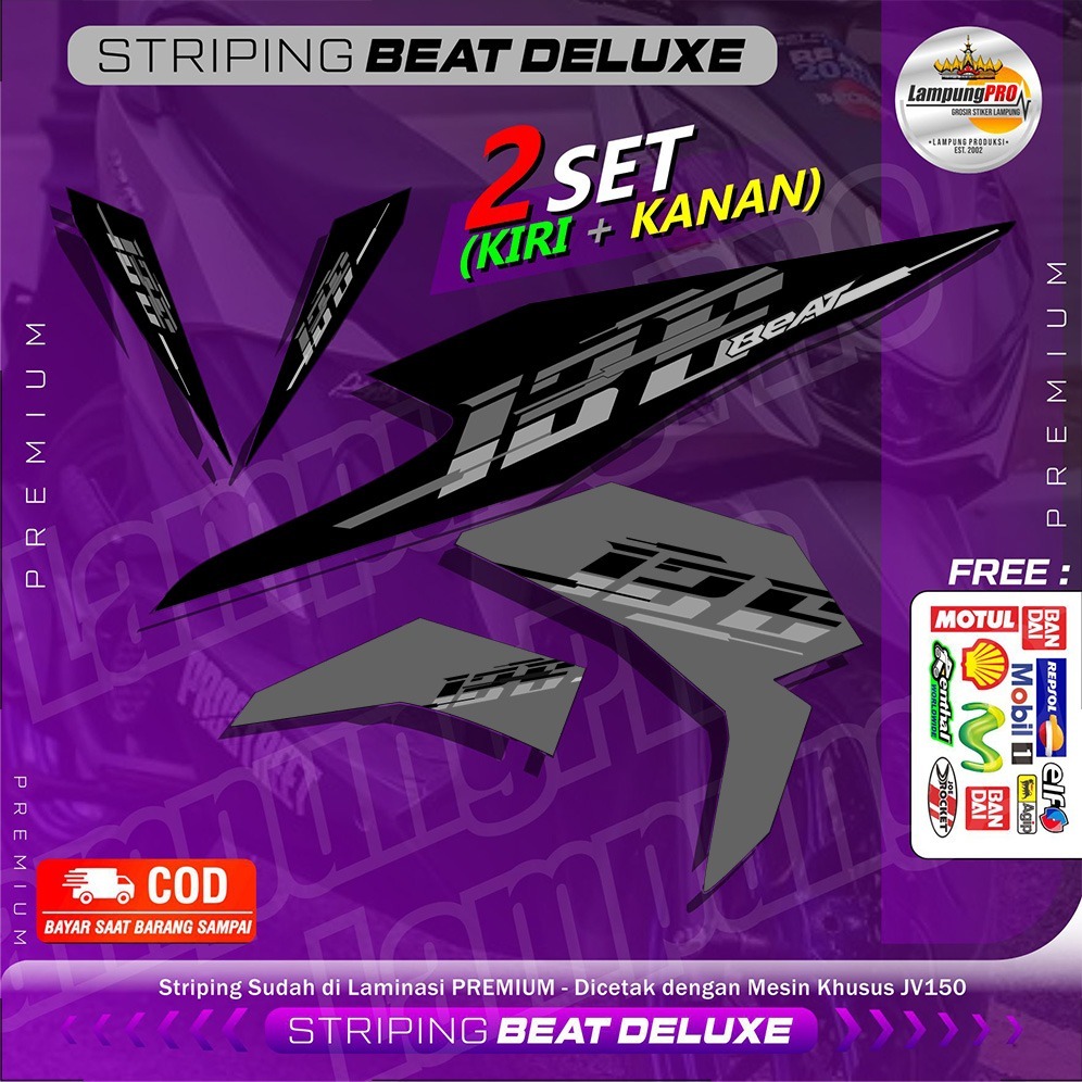 Striping Beat Deluxe 135 |Striping Beat Deluxe trim decal sticker 2020 ...