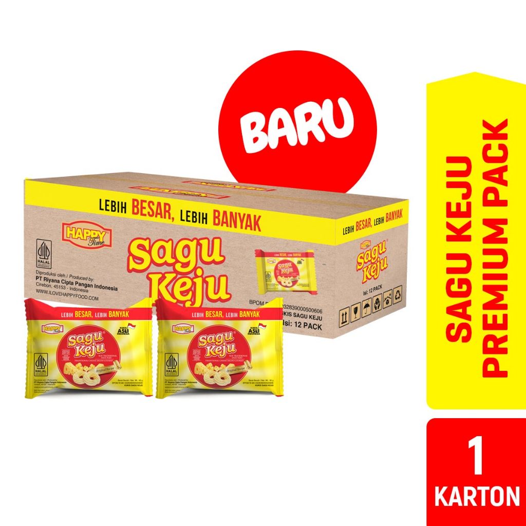 Happy Time Sago Cheese Premium Pack (1 Carton Contains 12 Pack ...