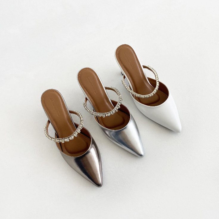 Nakedsol Luna Heels Neutral (Silver, White, Graphite, Rosegold ...