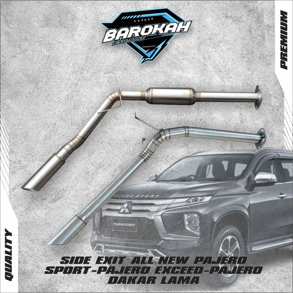 Exhaust Pajero Side Exit/Side Exit All New Pajero Sport - Pajero Exceed ...