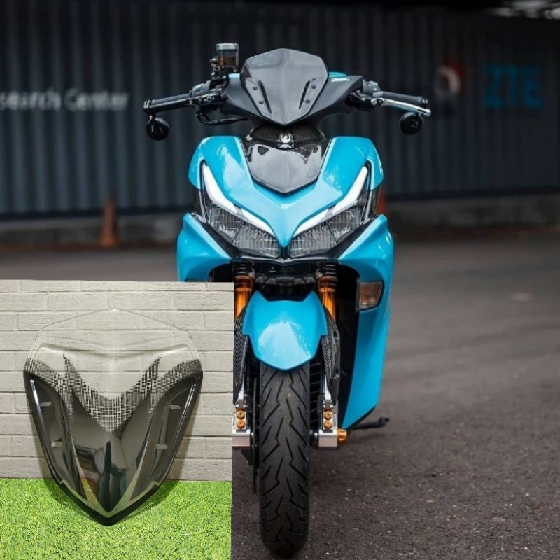 Yamaha aerox old aerox new Variation visor Standard model 2 Milli ...