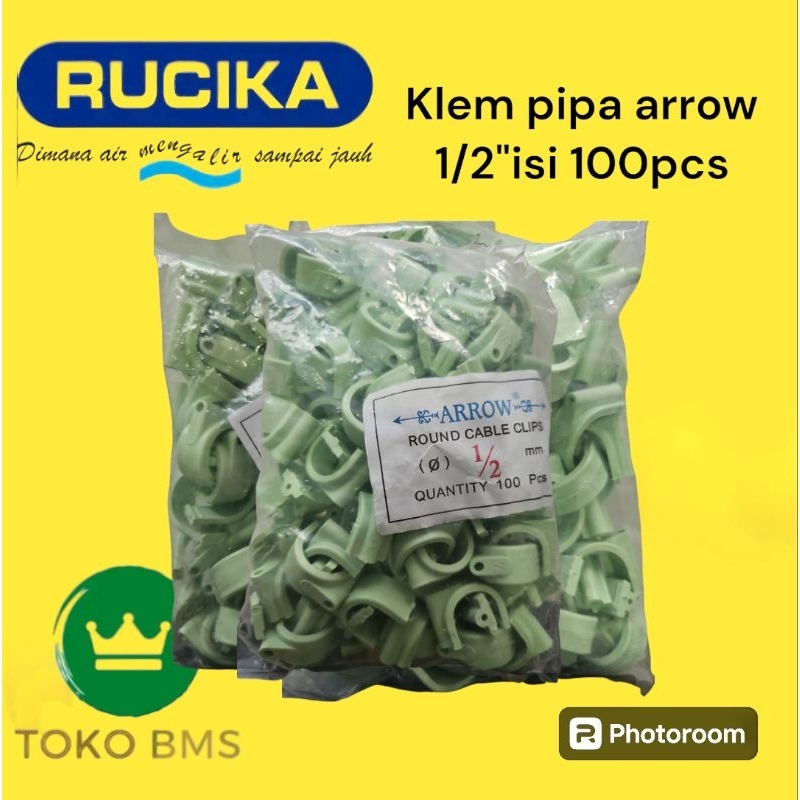 Arrow pvc pipe clamps 1/2"+3/4"+1"+11/4"+2"+21/2"+3"+4"100pcs | Shopee ...