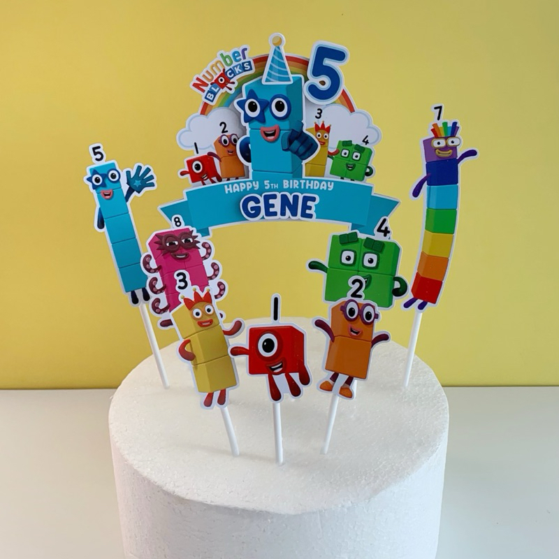 Cake Topper 3D Character Numberblocks Number Blocks Numberblock ...