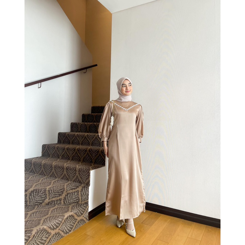 Wearing samara - Calendula Dress Pearl Sequin Combination Bridesmaid ...