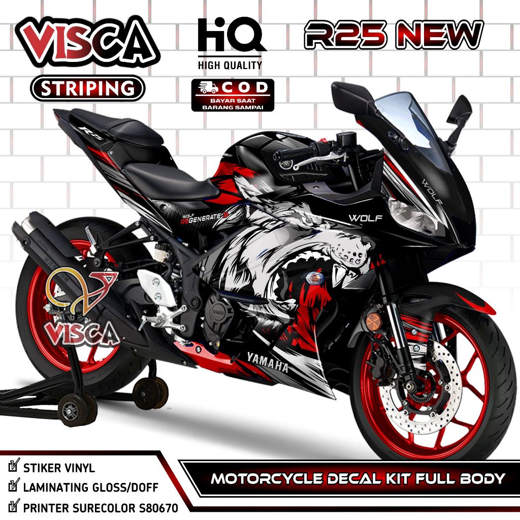 Decal R25 New Full Body - Sticker R25 New FullBody - Dekal R25 New ...