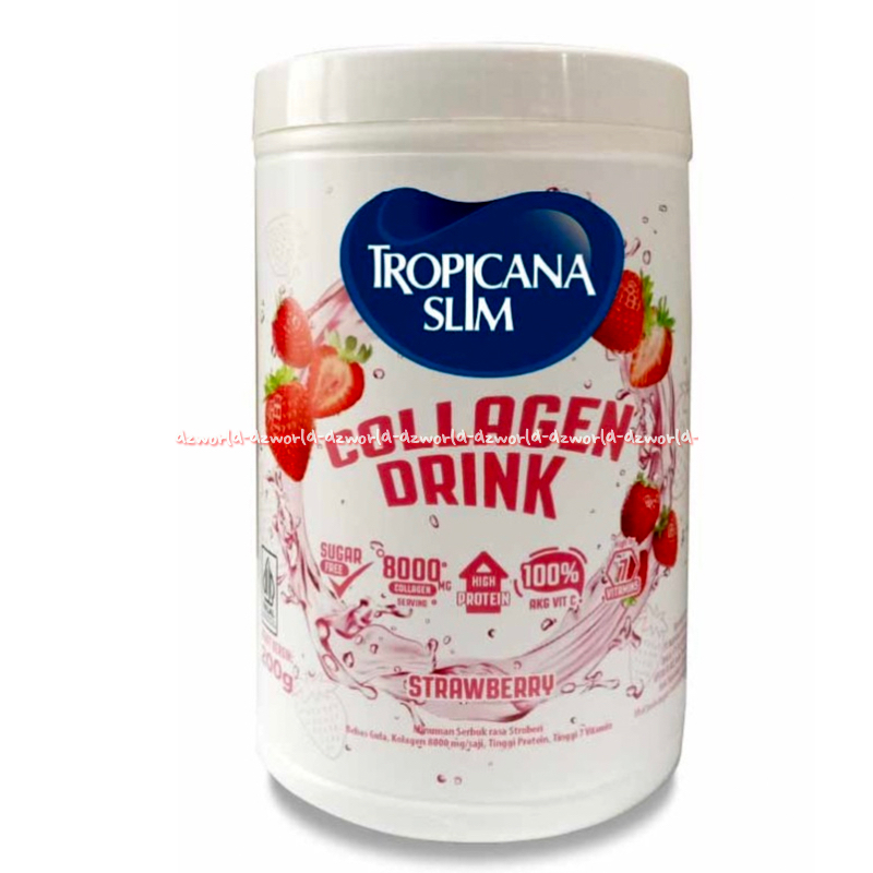 Tropicana Slim 200gr Collagen Drink Strawberry Collagen Drink ...