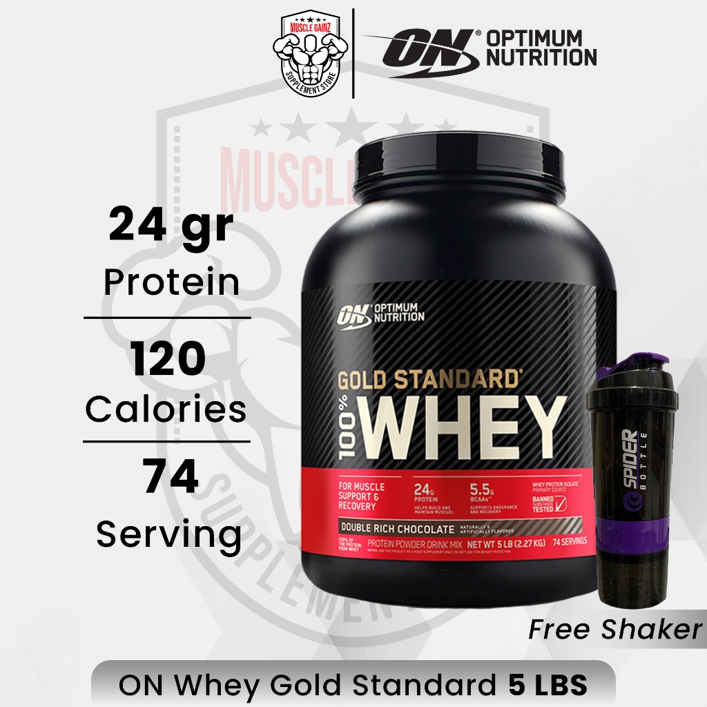 Optimum Nutrition Whey Gold Standard 5lbs ON WGS Whey Protein Isolate ...