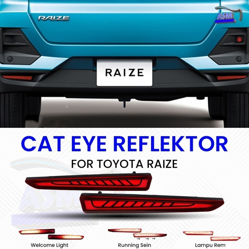 Toyota Raize Car Reflector Cat Eye | Shopee Malaysia