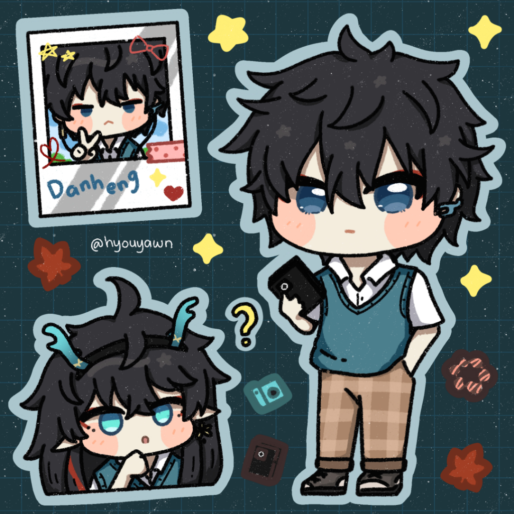 Honkai Star Rail Danheng Sticker Sheet by Hyouyawn | Shopee Malaysia