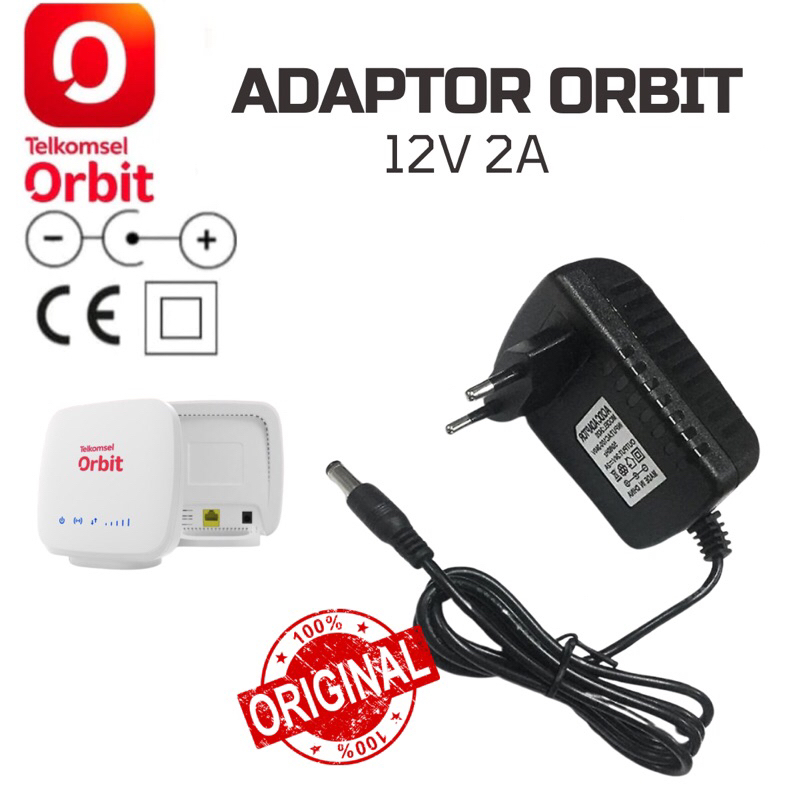 [100% Real] ADAPTER ADAPTER 12V 2A MODEM Router Telkomsel MODEM ORBIT ...