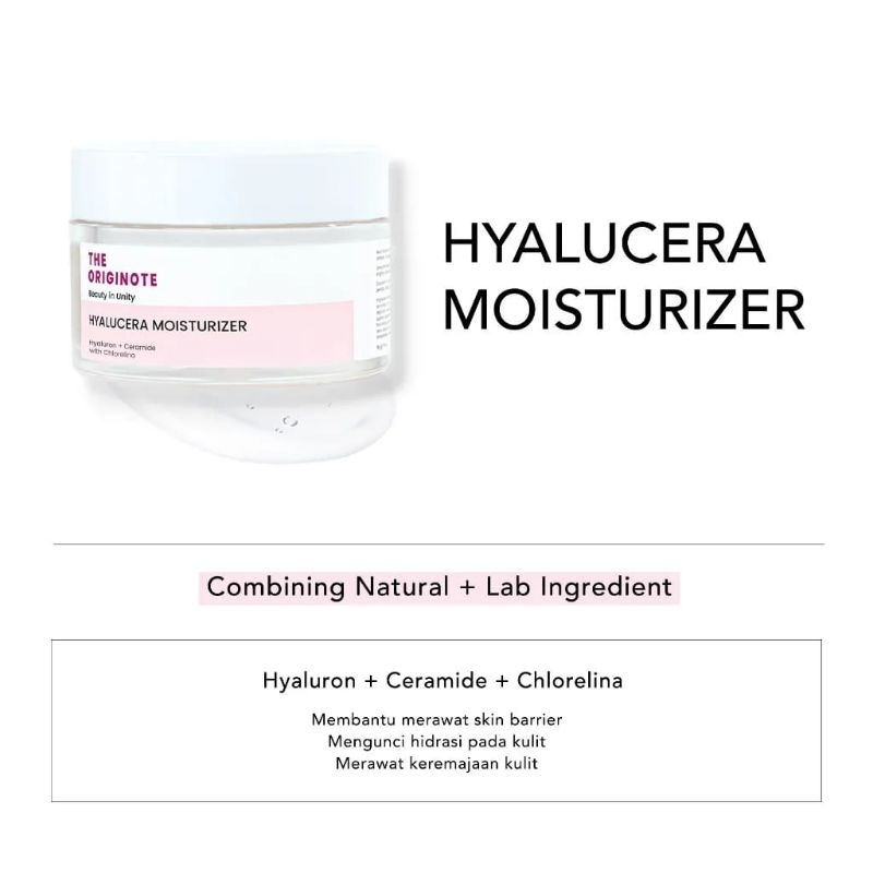 Pischeries The ORIGINOTE Hyalucera Moisturizer Gel Moisturizing Face ...