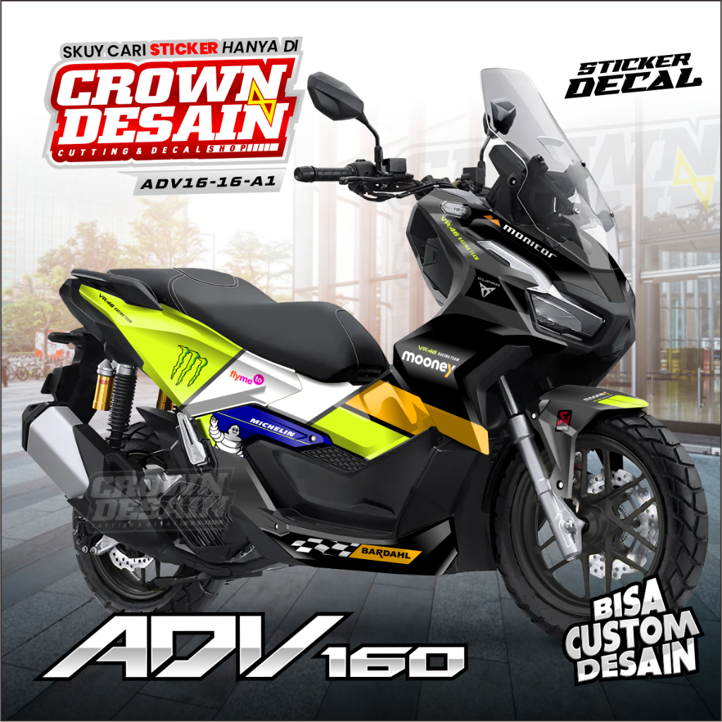Sticker Dekal Fullbody ADV 160 New 2022 Variation Racing - Decal ...