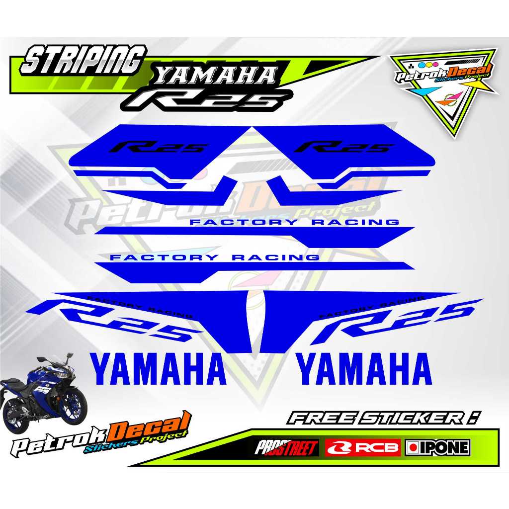 Yamaha R25 Motorcycle Variation STRIPING/YAMAHA R25 Motorcycle LIST ...