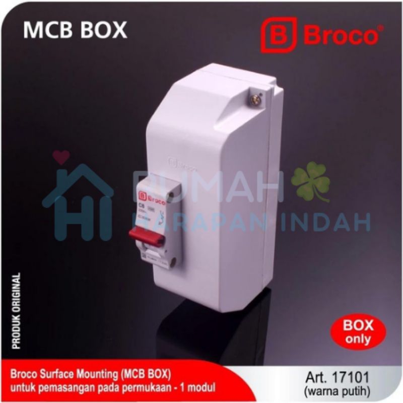 Mcb Box For 1 MCB - MCB Box 1 Group OB Broco Code 17101 - MCB Box ...