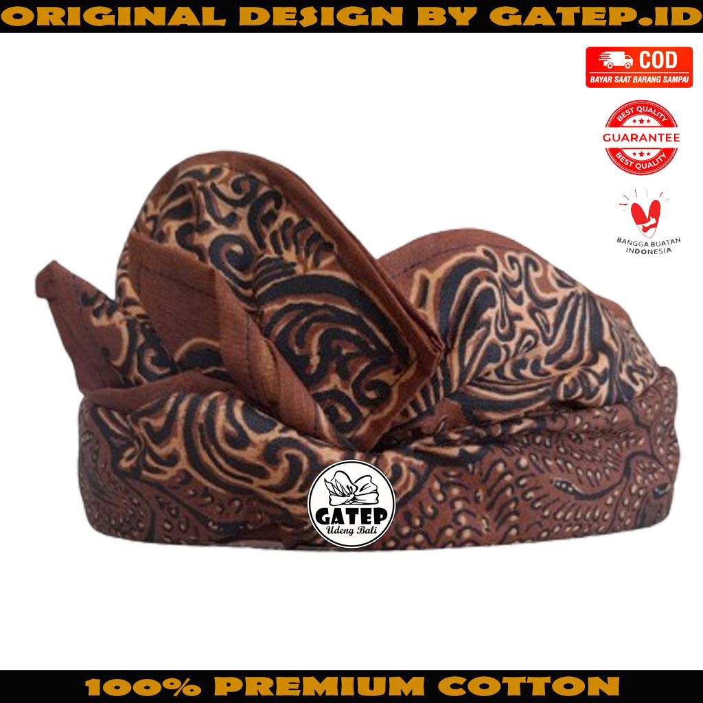 Semi-finished Udeng Batik with Balinese Carved Motifs / Balinese ...