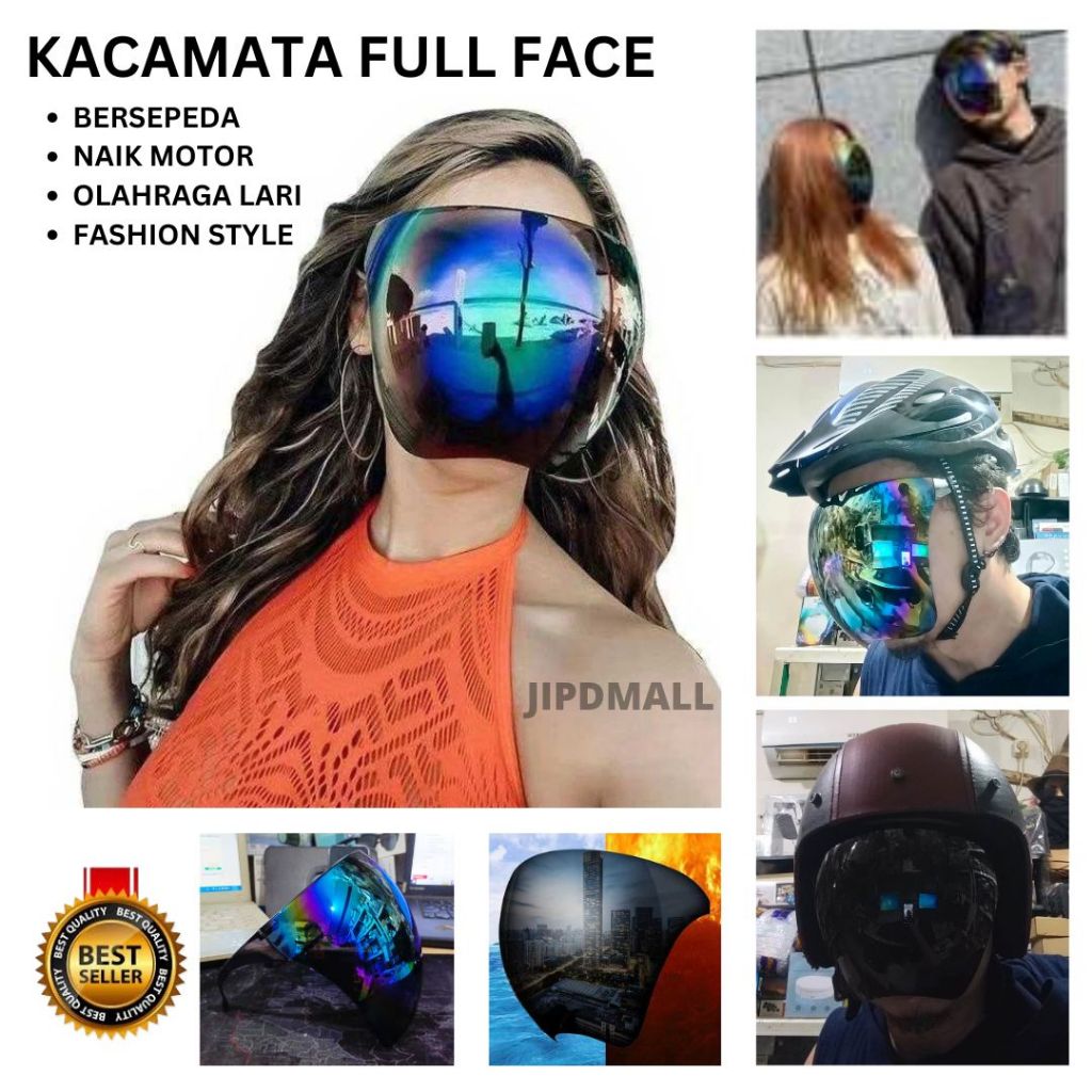 Unique Futuristic Full Face Shield Glasses Waterproof No Fog Face ...