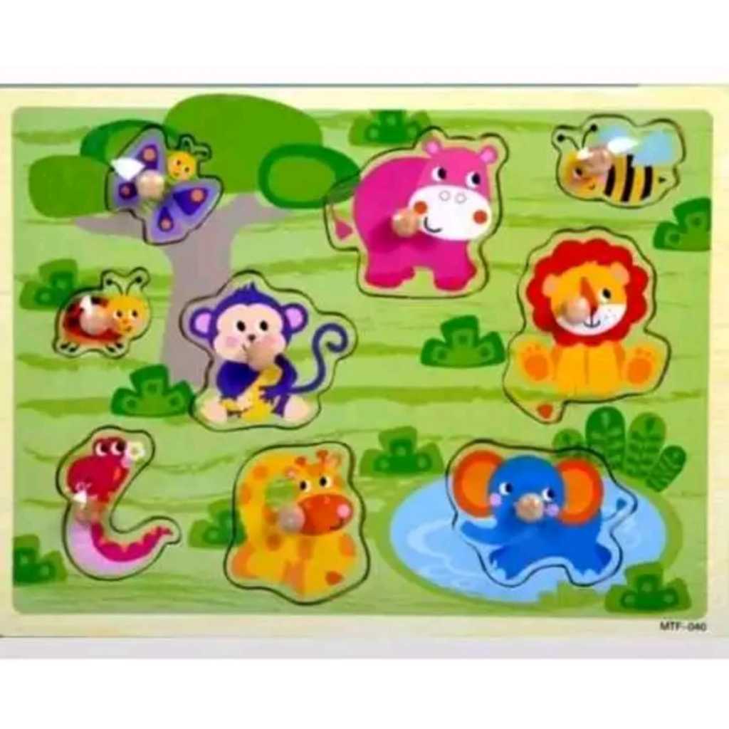 KAYU Children's Educational Toys WOODEN PUZZLE KNOB Cute WOODEN Handle ...