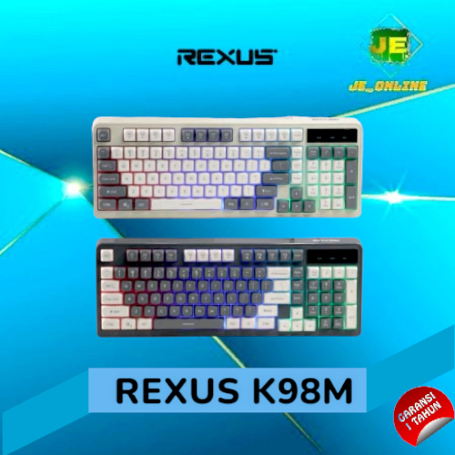 Rexus K98M / K98-M keyboard full size wired Gaming keyboard K87M TKL | Shopee Malaysia