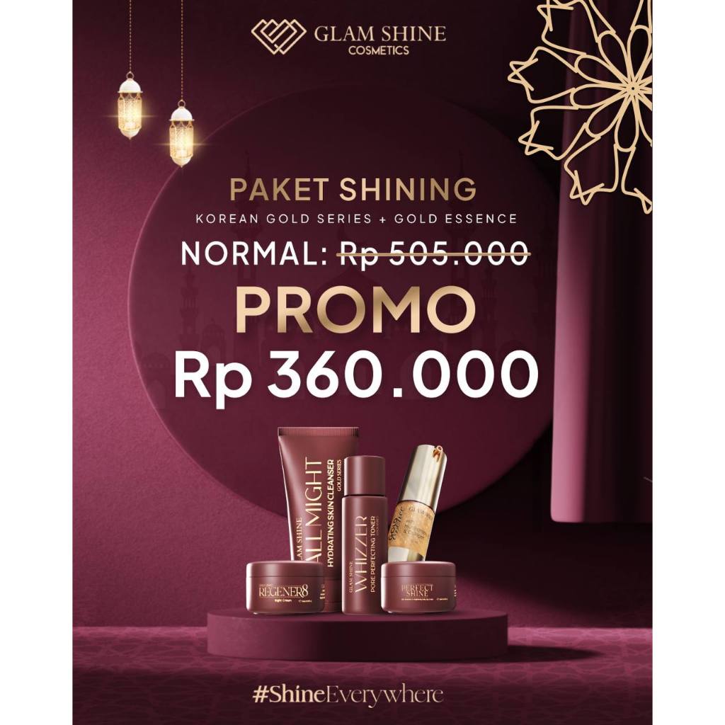 Bundling GLAM SHINE "SHINING Package" (KOREAN GOLD+GOLD ESSENCE Package ...