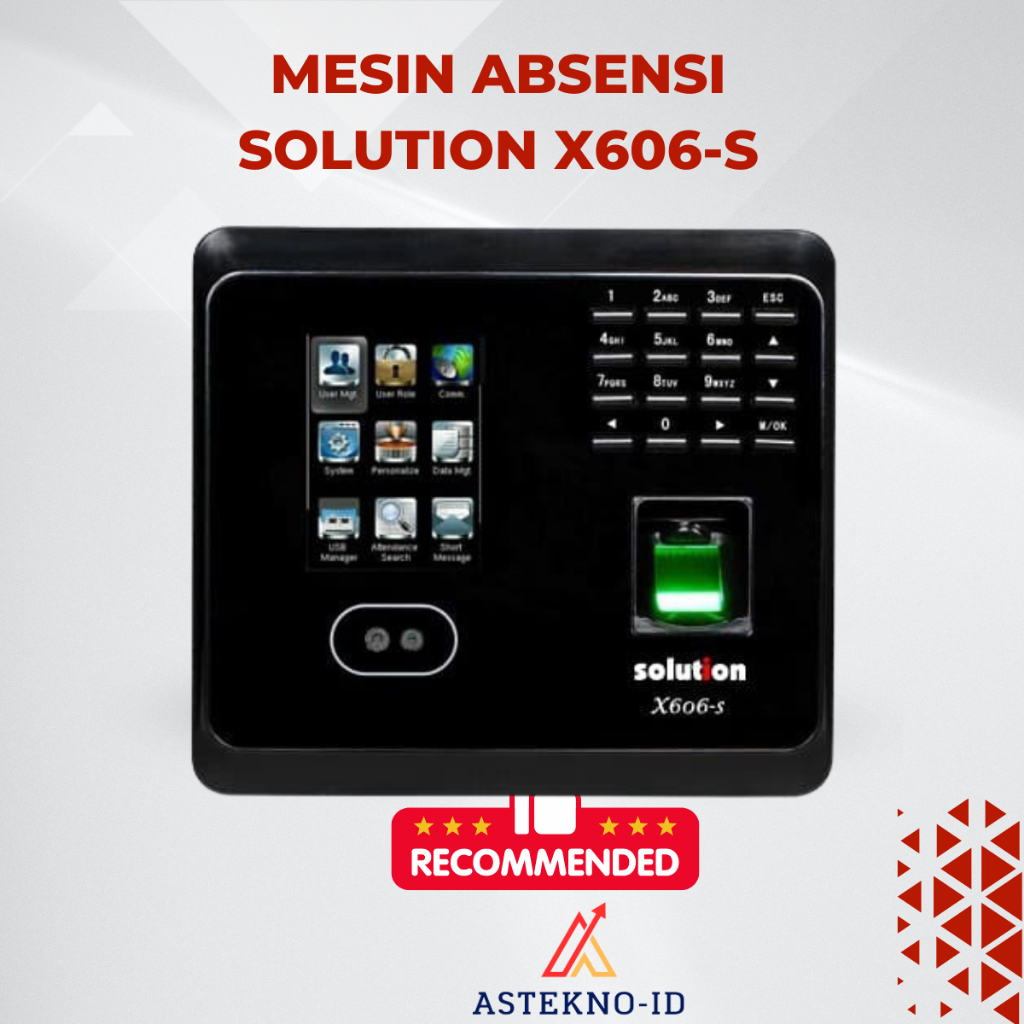 MESIN Solution Attendance Machine X606-S Face Detection Infrared Camera DoorAccess | Shopee Malaysia