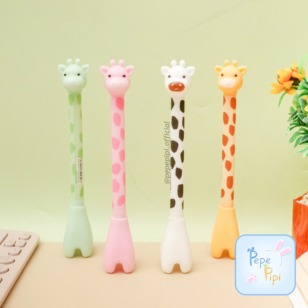 Giraffe 3D Pen Variant 2 Pens Standing Pen Giraffe animal Gelpen Pen ...